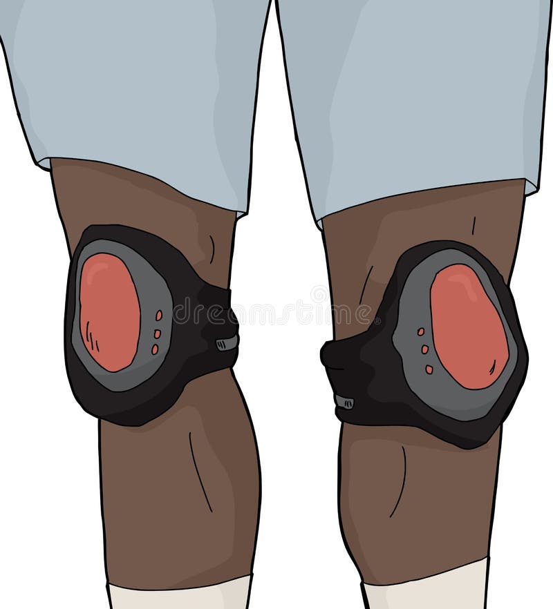 Rodilleras Aisladas En Las Piernas Ilustración del Vector - Ilustración ...
