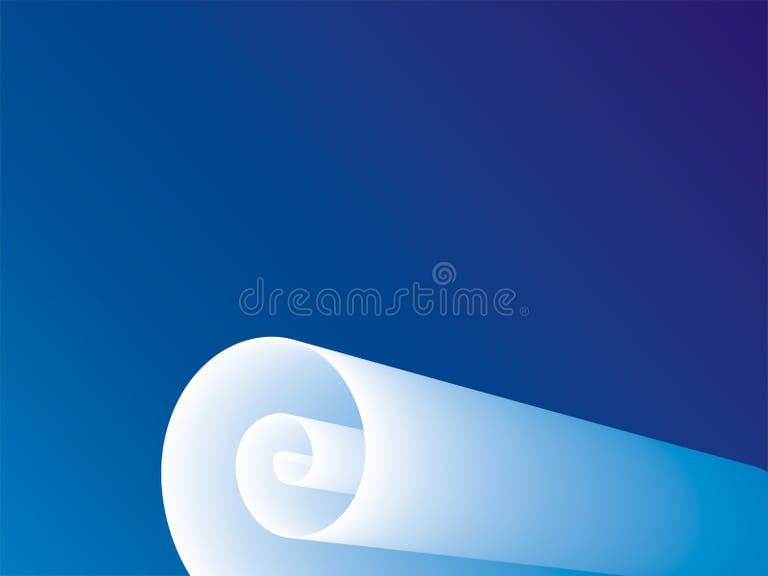 Rodillo 3d del papel stock de ilustración. Ilustración de trazado - 3476307