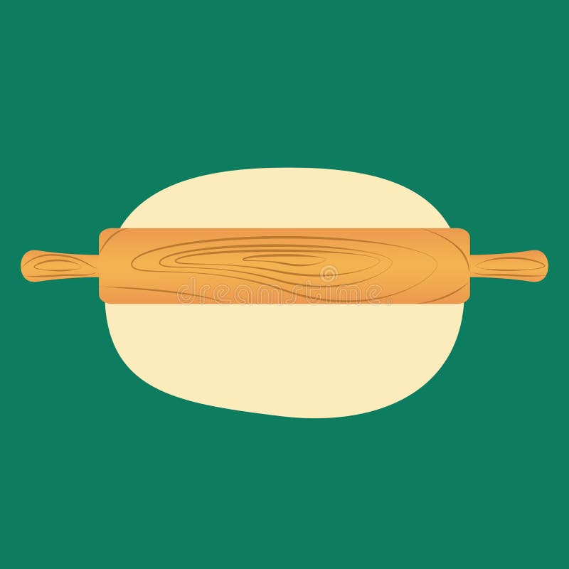 Rodillo de la cocina ilustración del vector. Ilustración de torcer ...