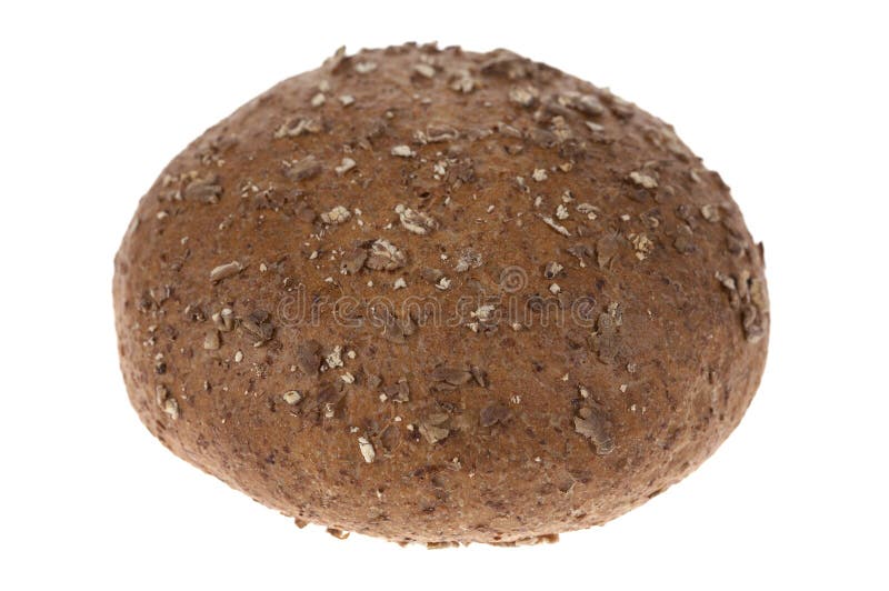Rodillo de pan integral imagen de archivo. Imagen de redondo - 620227