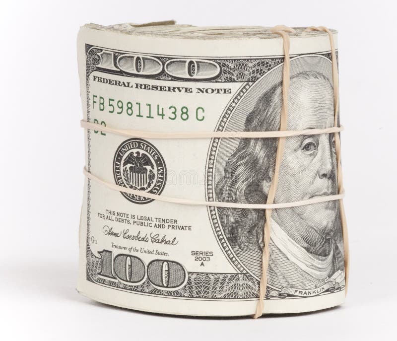 Rollo del dinero foto de archivo. Imagen de papel, dinero - 60349686