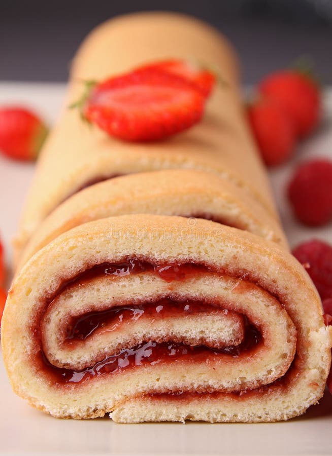 Rollo Suizo, Registro De Yule Foto de archivo - Imagen de alimento ...