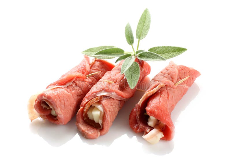 Rodillos de carne foto de archivo. Imagen de receta, rodillo - 21872102