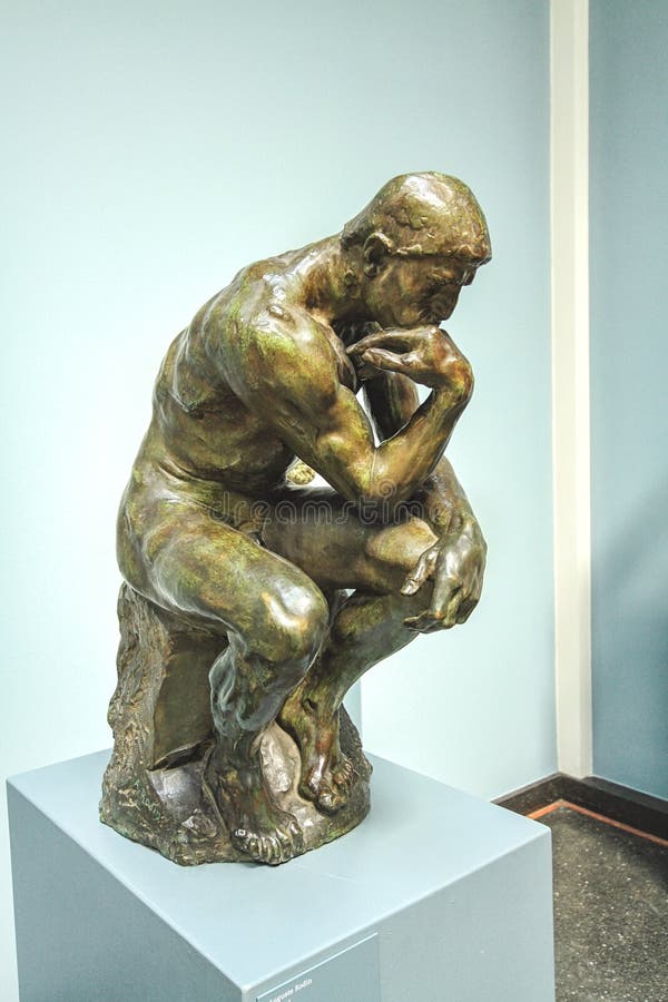 Rodin-` s der Denker redaktionelles stockfoto. Bild von kultur - 90440333