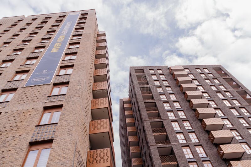 Modern Residential Buildings in Barking Editorial Photography - Image ...