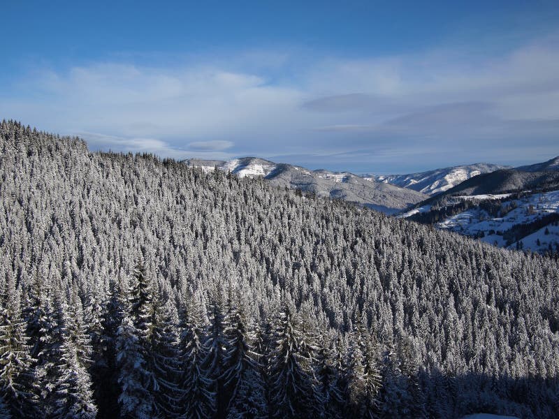 Rodopi mountain stock image. Image of chair, snow, transportation ...