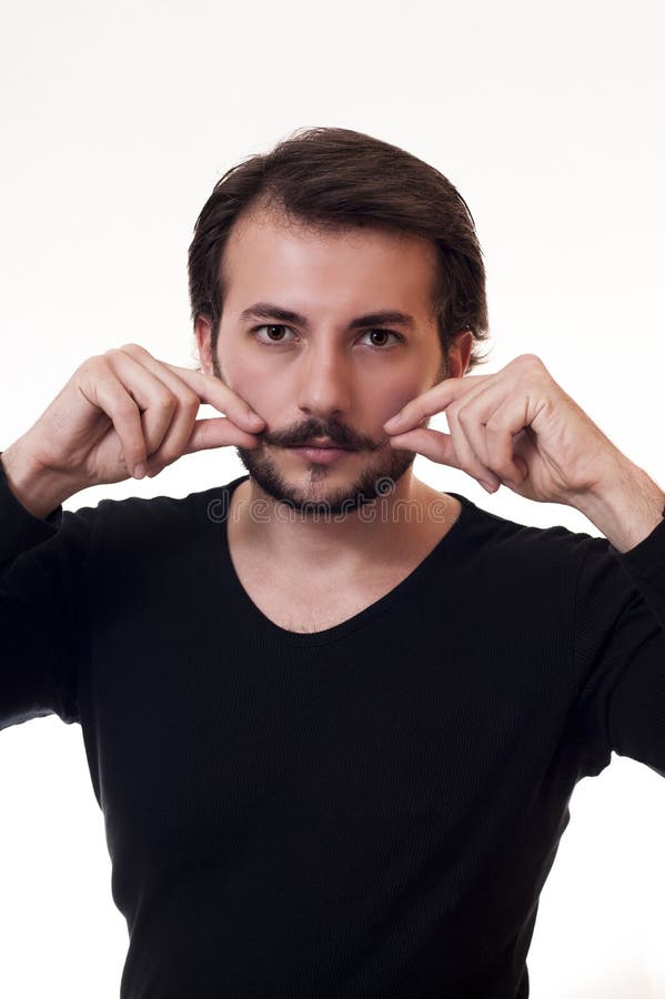 Rodopiando O Homem Do Bigode Foto de Stock - Imagem de bigode, câmara ...