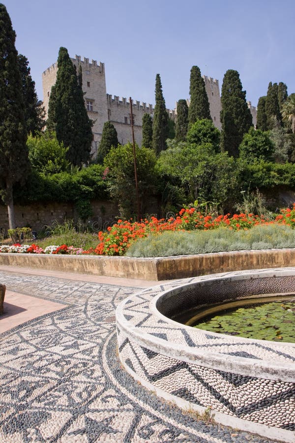 Castle of Rodos stock image. Image of castle, dodecanese - 51104929