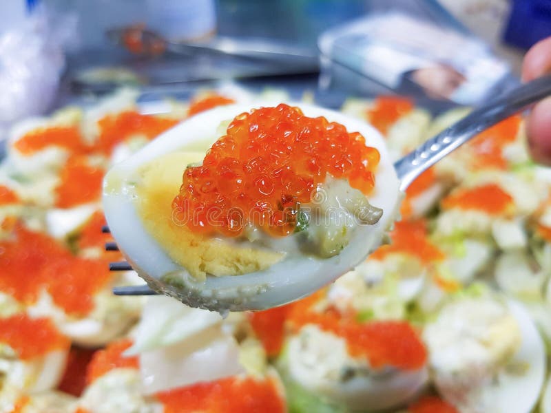 Roe eggs stock photo. Image of salted, meal, orange, ingredient - 71595066