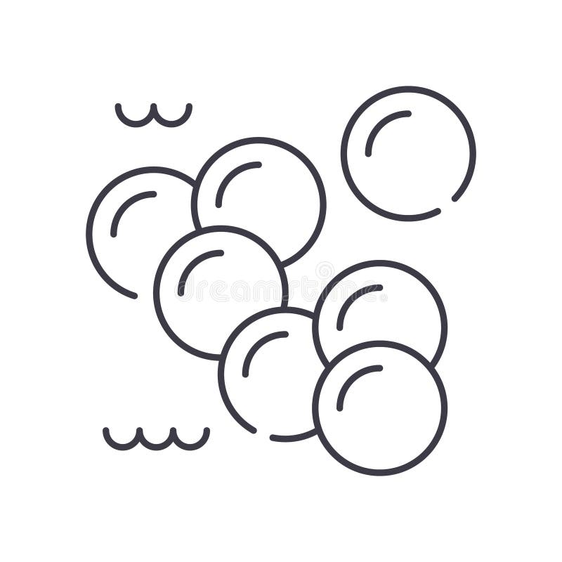 Roe Fish Icon, Linear Isolated Illustration, Thin Line Vector, Web ...