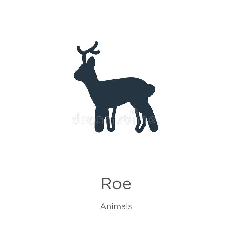 Roe Icon Vector. Trendy Flat Roe Icon from Animals Collection Isolated ...