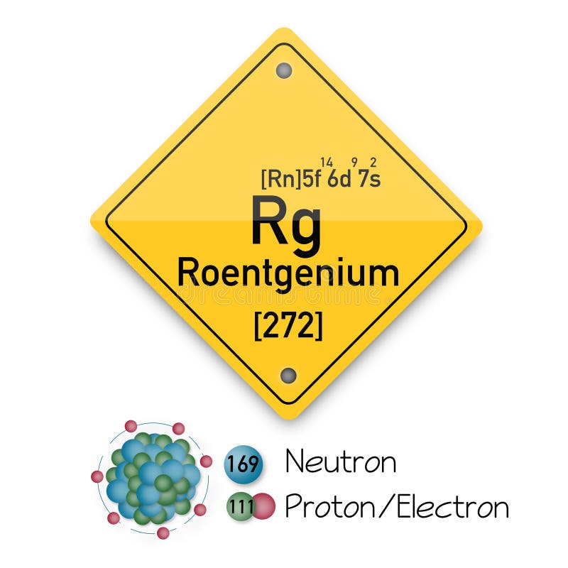 Roentgenium Periodic Elements. Business Artwork Vector Graphics Stock ...