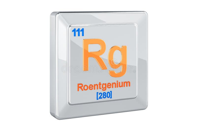 Roentgenium. Transition Metals. Chemical Element of Mendeleev S ...