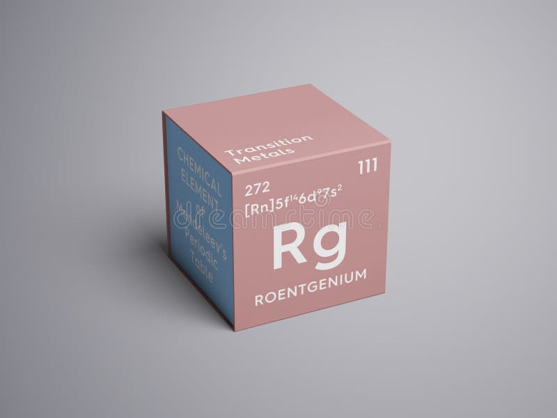 Roentgenium. Transition Metals. Chemical Element of Mendeleev S ...