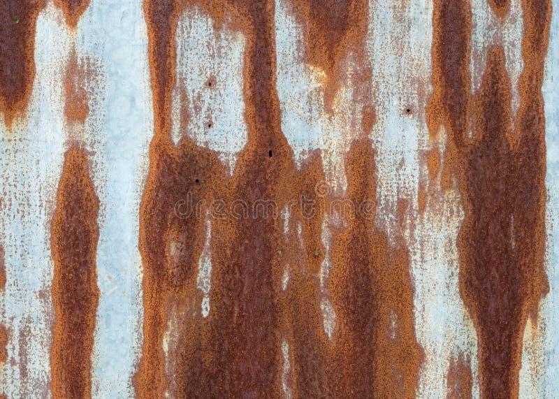 Roest Gegalvaniseerd Ijzer. Stock Afbeelding - Image of gegalvaniseerd ...