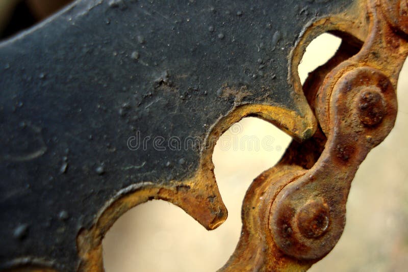 Roestig Toestel stock afbeelding. Image of fiets, ketting - 2269127