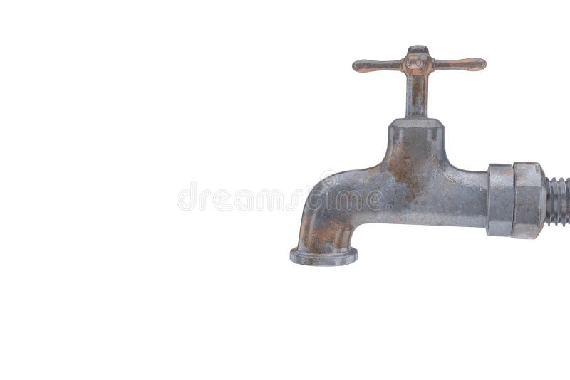 Roestige oude kraan stock afbeelding. Image of rijkdom - 3468665