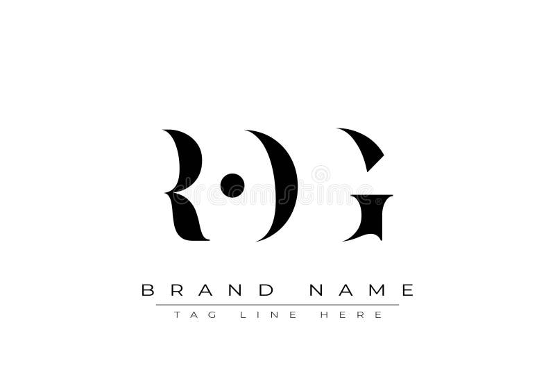 ROG Abstract Letter Logo Design Stock Vector - Illustration of company ...
