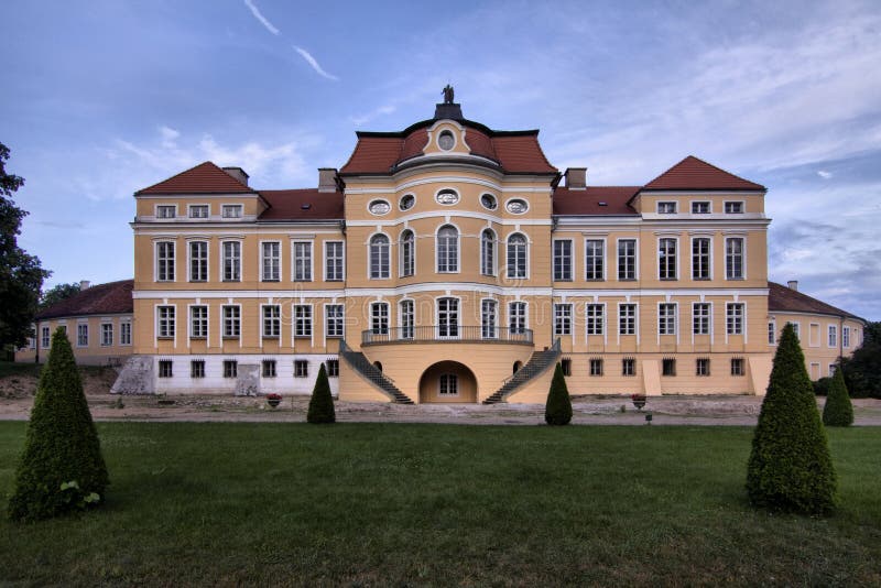 Palace in Rogalin. stock image. Image of beauty, raczynski - 13784735