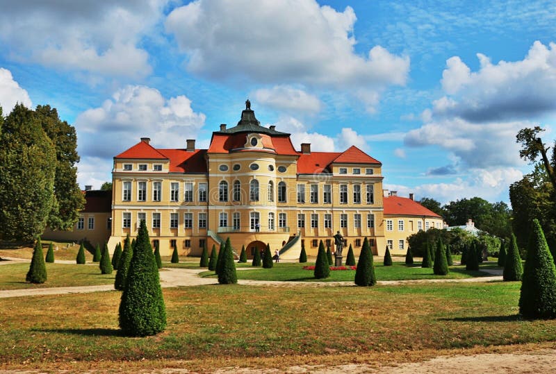 Palace in Rogalin. stock photo. Image of classical, poland - 13784656