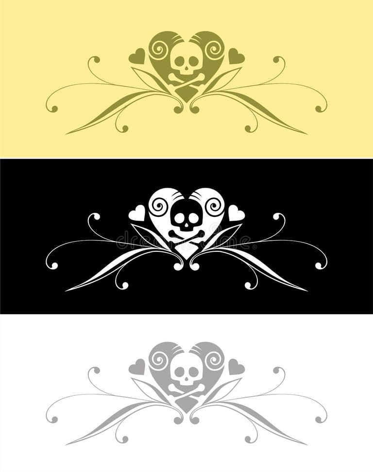 Jolly Roger Vintage Skull Stock Illustrations – 445 Jolly Roger Vintage ...