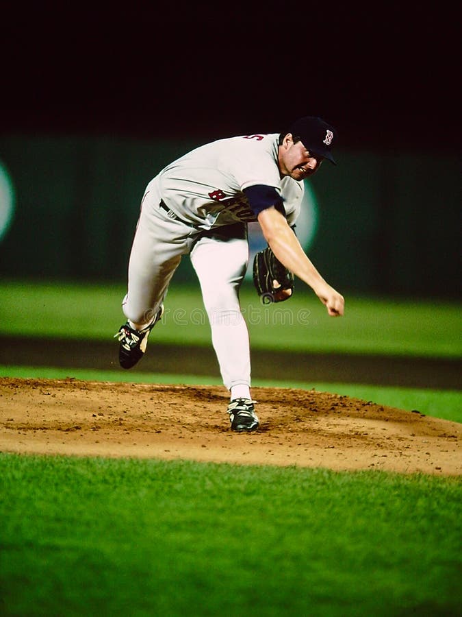 Roger Clemens Boston Red Sox Editorial Stock Photo - Image of throw ...