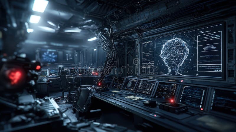 Rogue Ai System Malfunctions in Control Room Alarms Sounding Futuristic ...