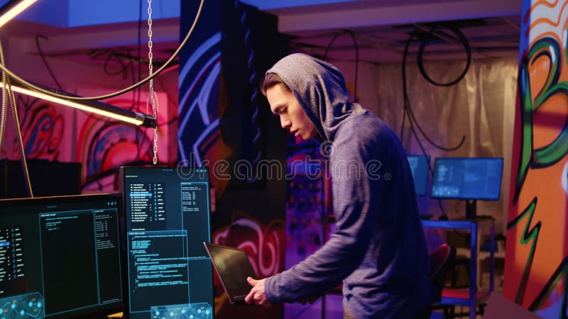 Rogue Programmers Use Phishing Technique Stock Video - Video of bunker ...