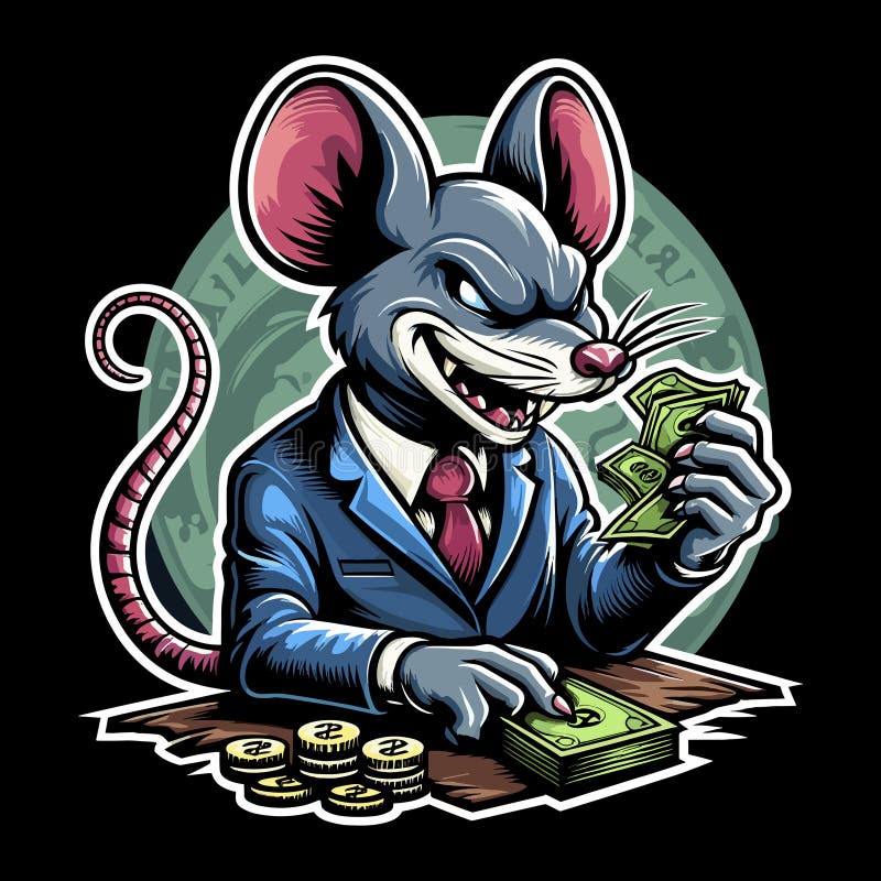 Rogue Rodent: a Symbol of Corruption Stock Vector - Illustration of ...