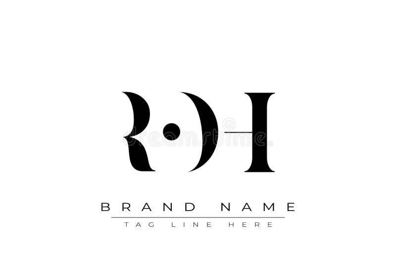 ROH Abstract Letter Logo Design Stock Vector - Illustration of elegant ...