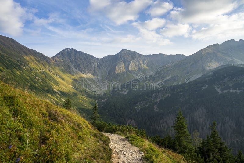 Rohace Peaks in the Setting Sun. Tatra Mountains Stock Photo - Image of ...