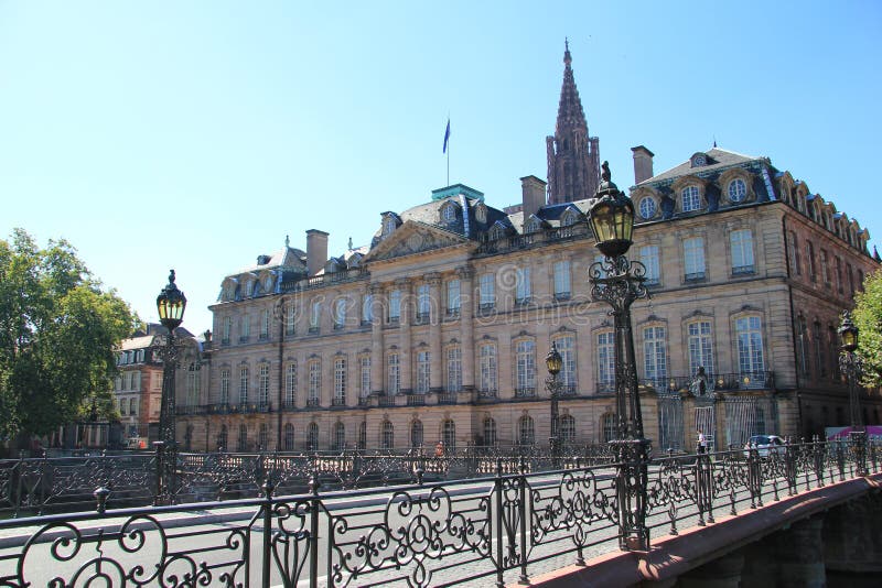 The Rohan Palace in Strasbourg Stock Photo - Image of dame, capital ...