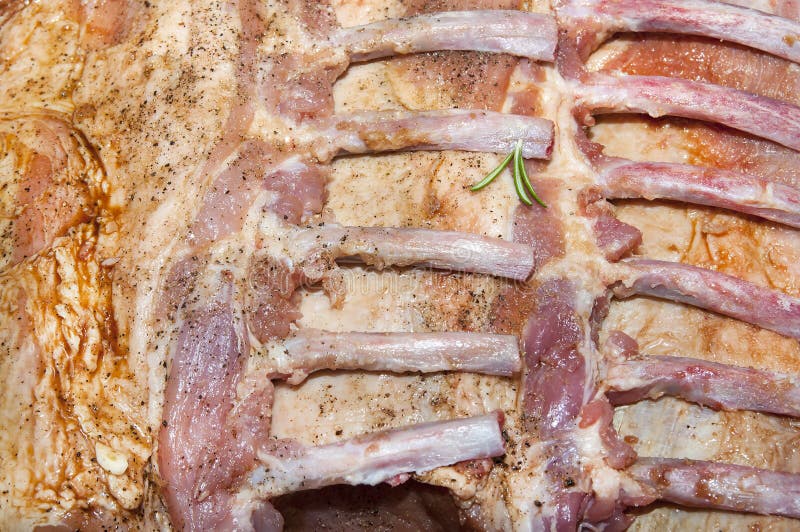 Lammrippen Gekocht Auf Dem Grill Stockfoto - Bild von nahaufnahme ...