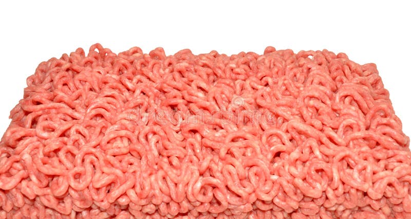 Ungekochtes Gehacktes Rindfleisch Stockfoto - Bild von rinder, getrennt ...