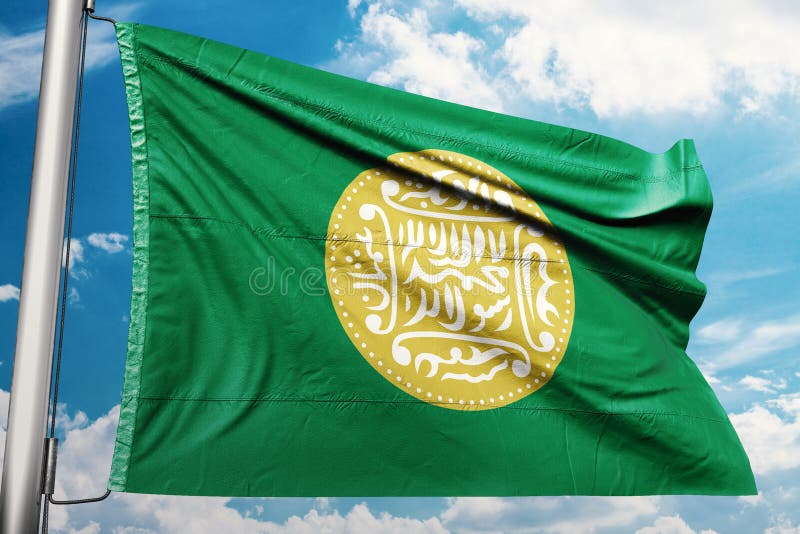 Rohingya Flag: Realistic Waving Flag Stock Image - Image of arakanese ...