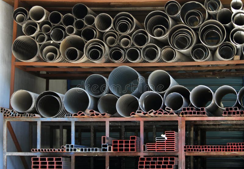 Rohrlager stockbild. Bild von lagerhaus, zahnstange, industriell - 21418721