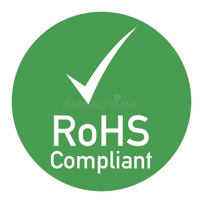 RoHS compliant green sign stock illustration. Illustration of sticker ...