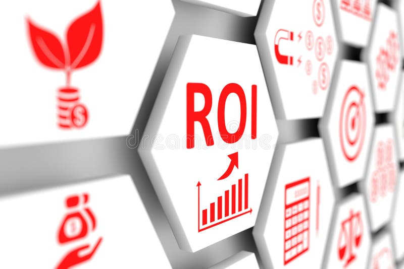 ROI concept stock illustration. Illustration of cell - 110190111