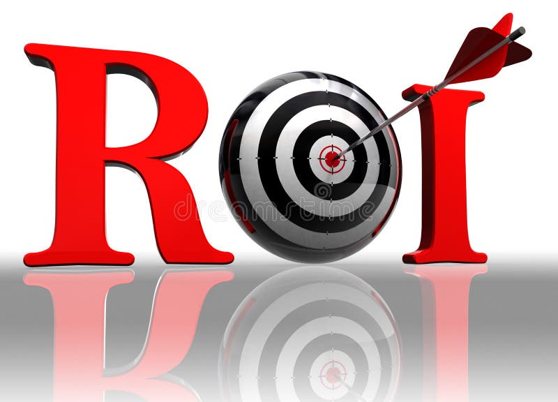 3d Roi - Return on Investment Stock Illustration - Illustration of ...