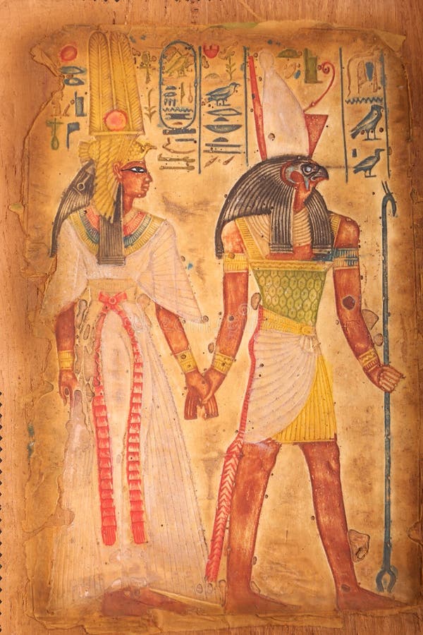 Roi De Vieux Roi De L'Egypte Sur Le Papyrus Image stock - Image du ...