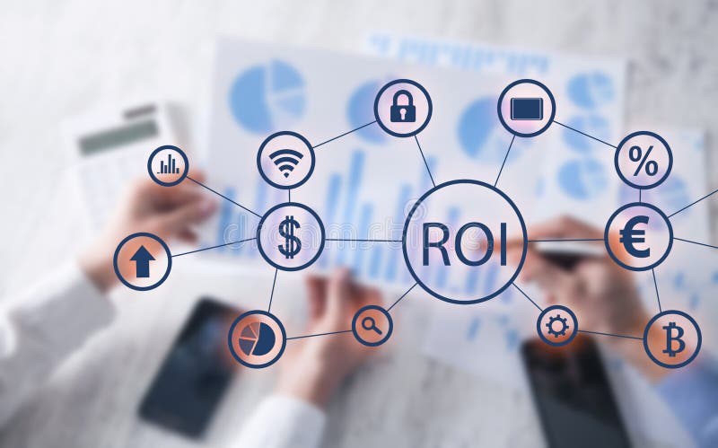 ROI-Return on Investment. Business Concept Stock Photo - Image of ...