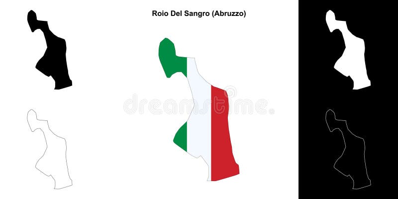 Sangro Outline Map Stock Illustrations – 5 Sangro Outline Map Stock ...