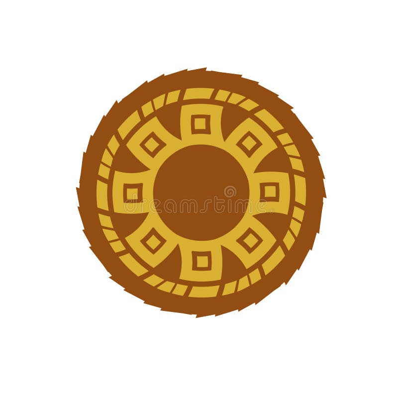 Geometric Circle Ornamental Element. Celtic Maze Ornament. Tribal ...