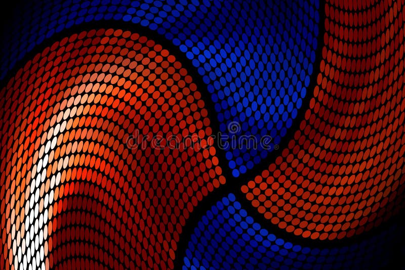 Rojo y azul ilustración del vector. Ilustración de oscuro - 5787601