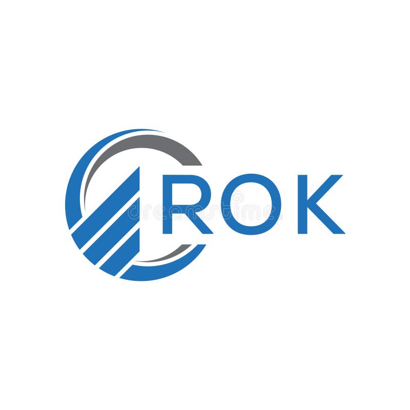 ROK Abstract Technology Logo Design on White Background. ROK Creative ...