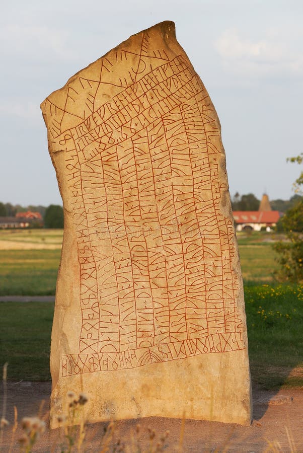 The Rok runestone stock image. Image of tourism, ancient - 197404855