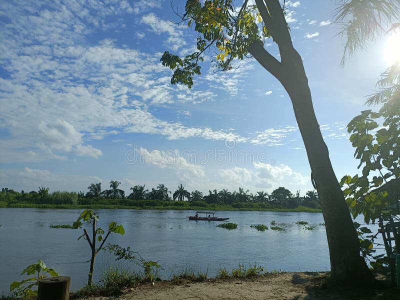 The Rokan River in the & X22;Rokan Hilir& X22;, Riau Stock Photo ...