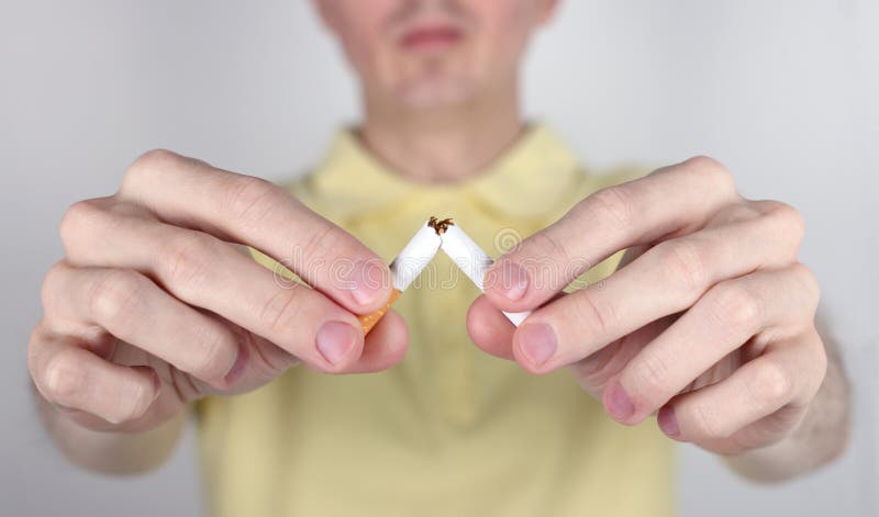 Het Roken is Schadelijke, Sigaret-als Beelden, Sigaret-houdt Hand, Die ...