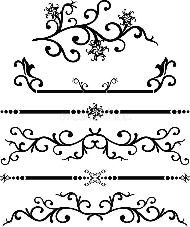 Rol, Cartouche, Decor, Vector Vector Illustratie - Illustration of ...