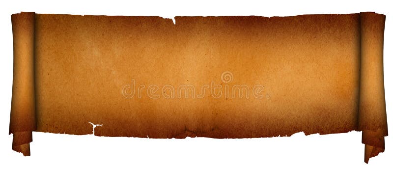 Rol van antiek perkament. stock foto. Image of vlek, broodje - 17474050